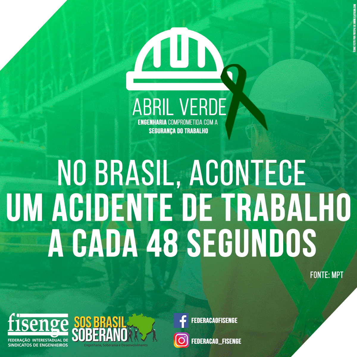 Abril verde: campanha destaca a importância da segurança do trabalho