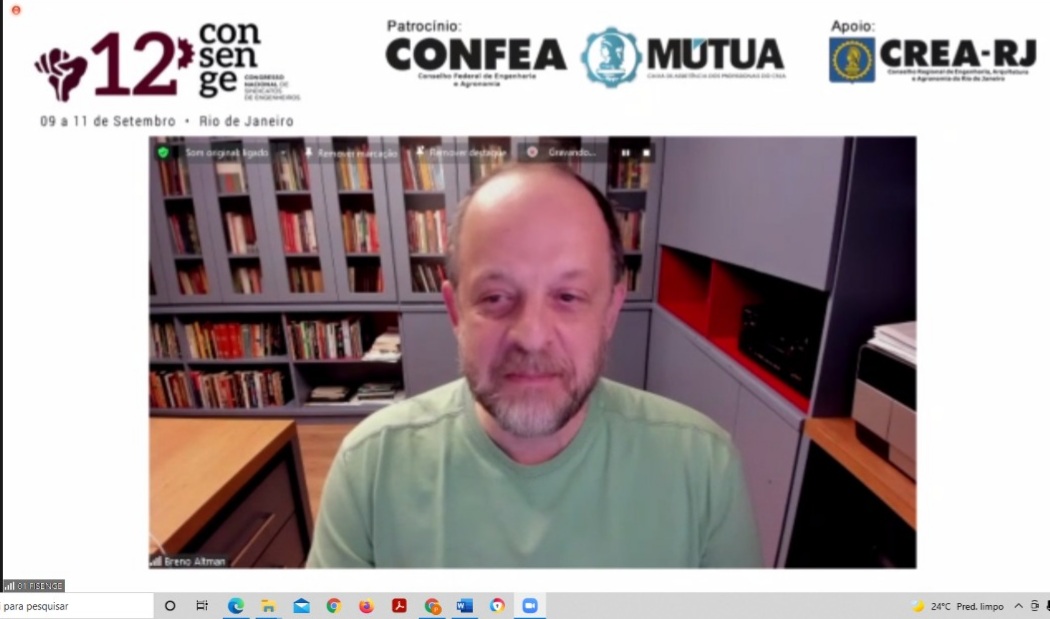 Jornalista Breno Altman faz palestra magna no 12º Consenge